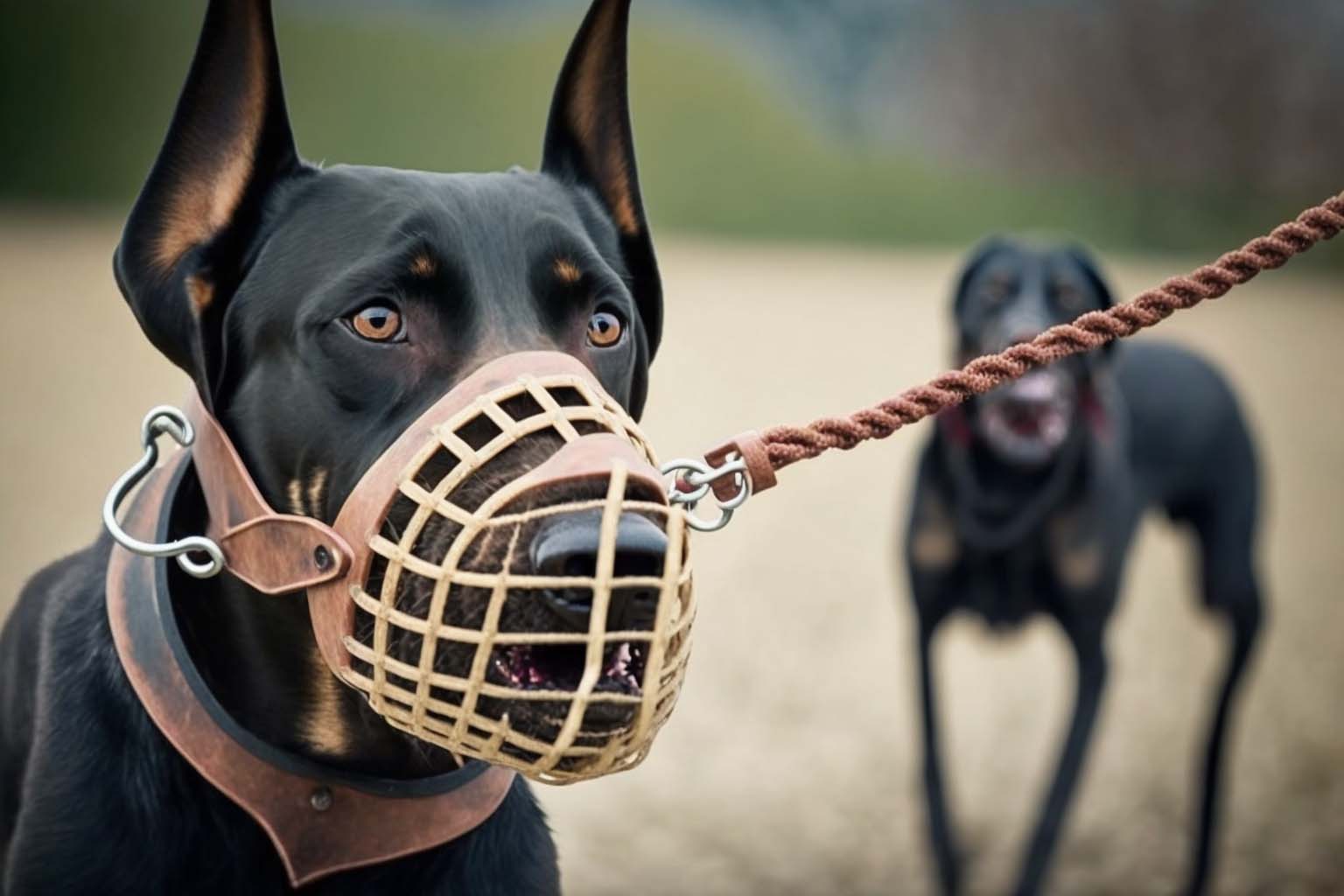 Controlling dog aggression by using a dog muzzle - K9Aggression.com